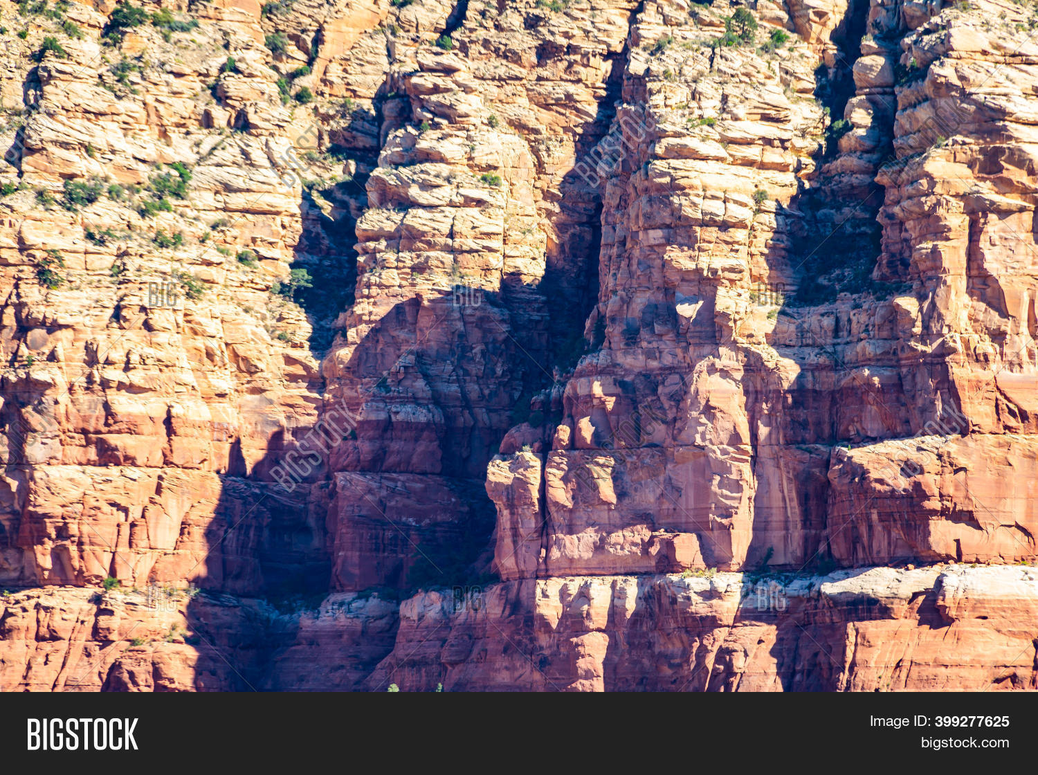 Red Rock Cliff Face Image & Photo (Free Trial) | Bigstock