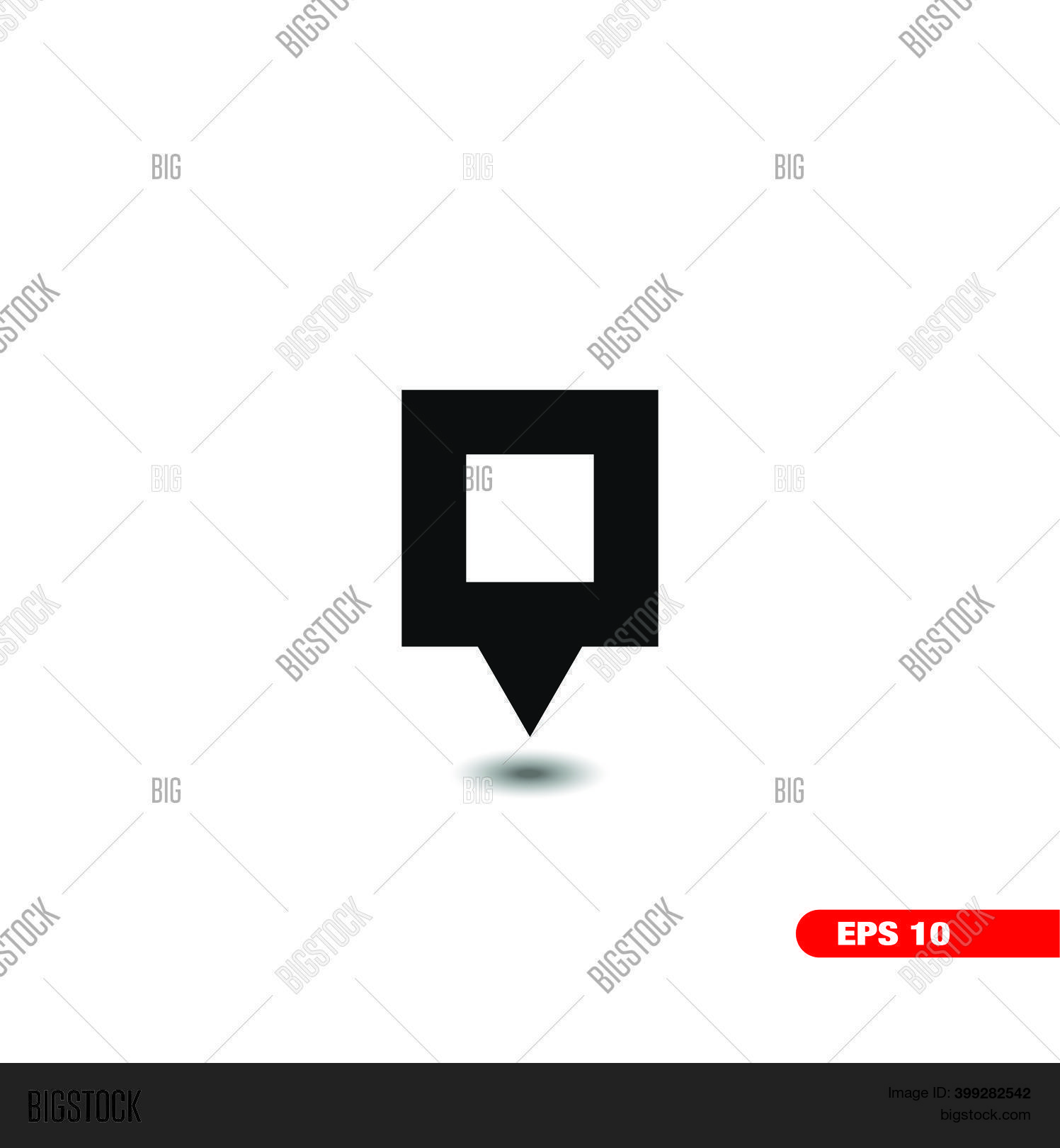 Square Shape Location Vector & Photo (Free Trial) | Bigstock