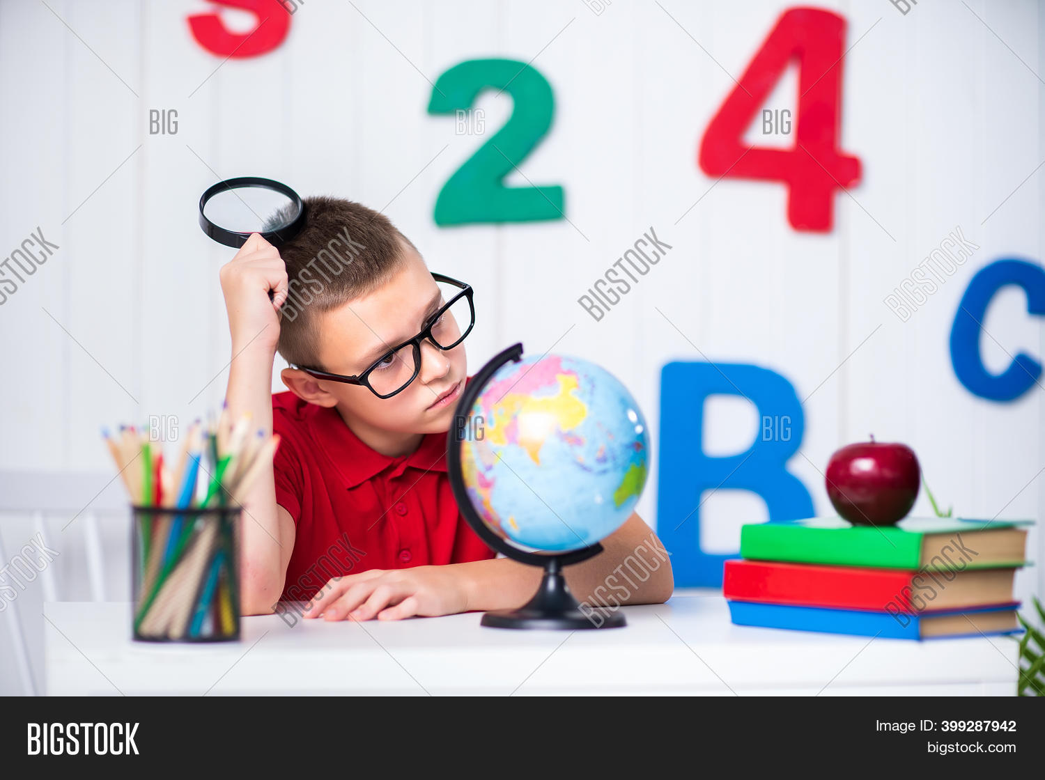 Happy Cute Clever Boy Image & Photo (Free Trial) | Bigstock