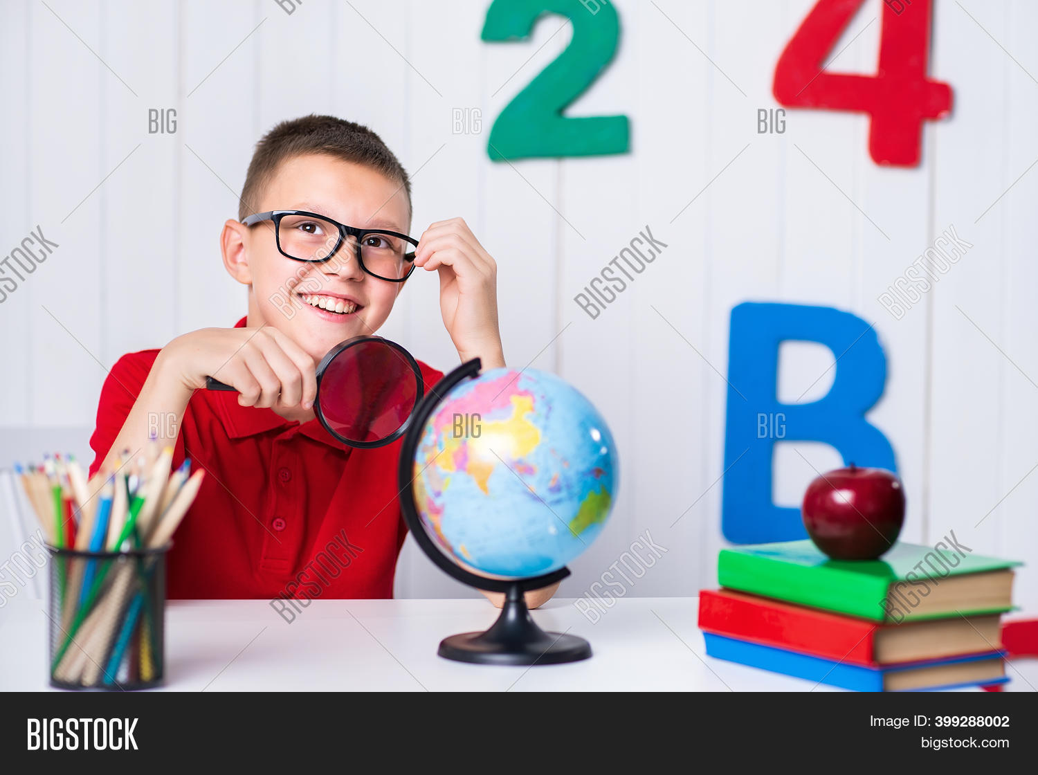 Happy Cute Clever Boy Image & Photo (Free Trial) | Bigstock