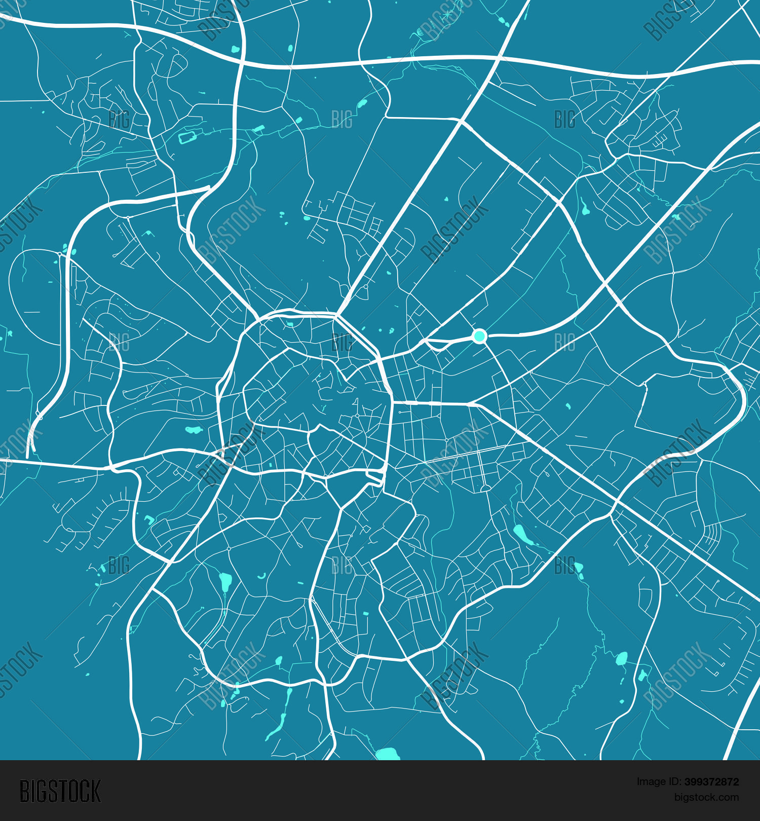 Detailed Map Aachen Vector & Photo (Free Trial) | Bigstock