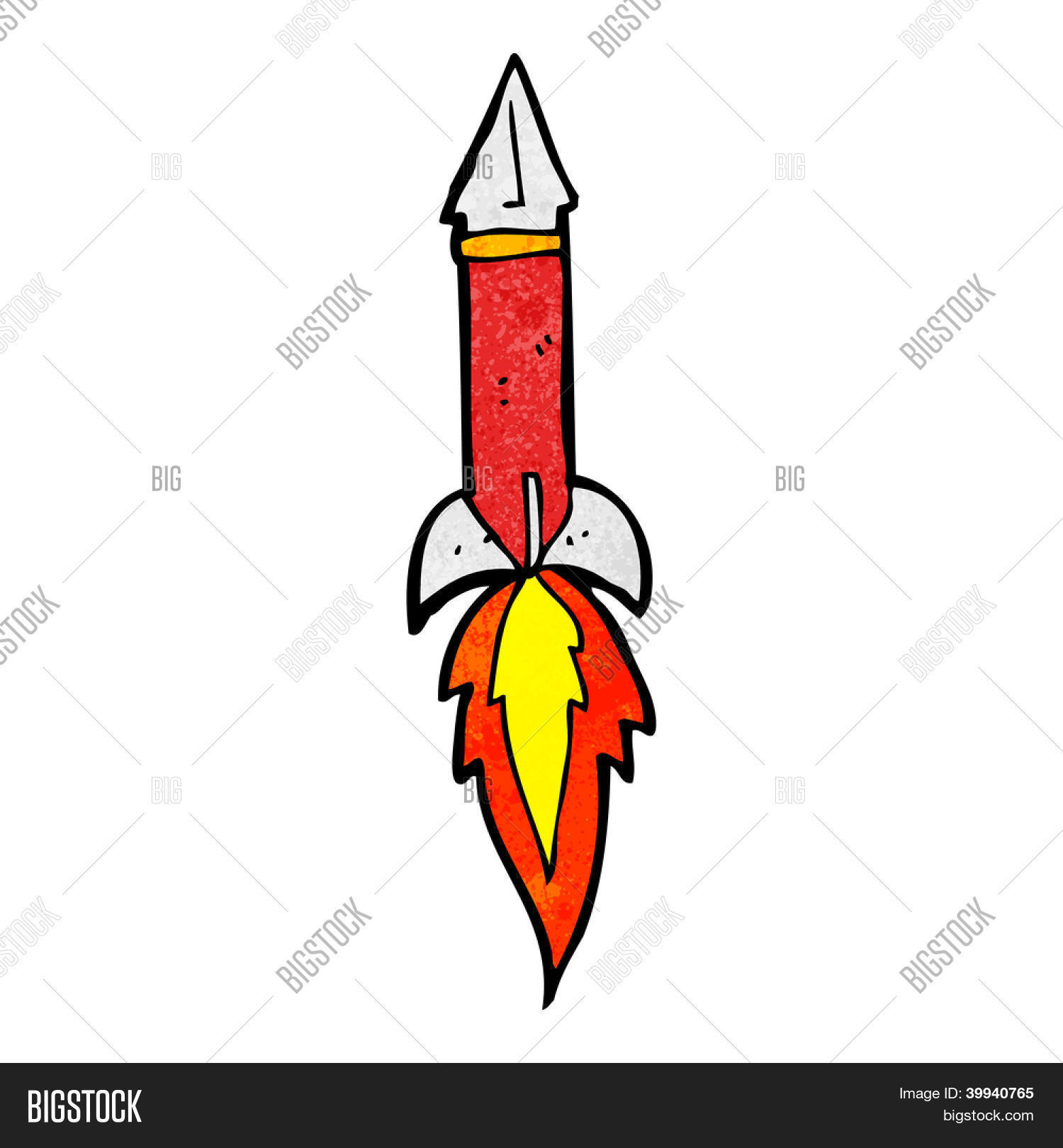 Cartoon Missile Vector & Photo (Free Trial) | Bigstock