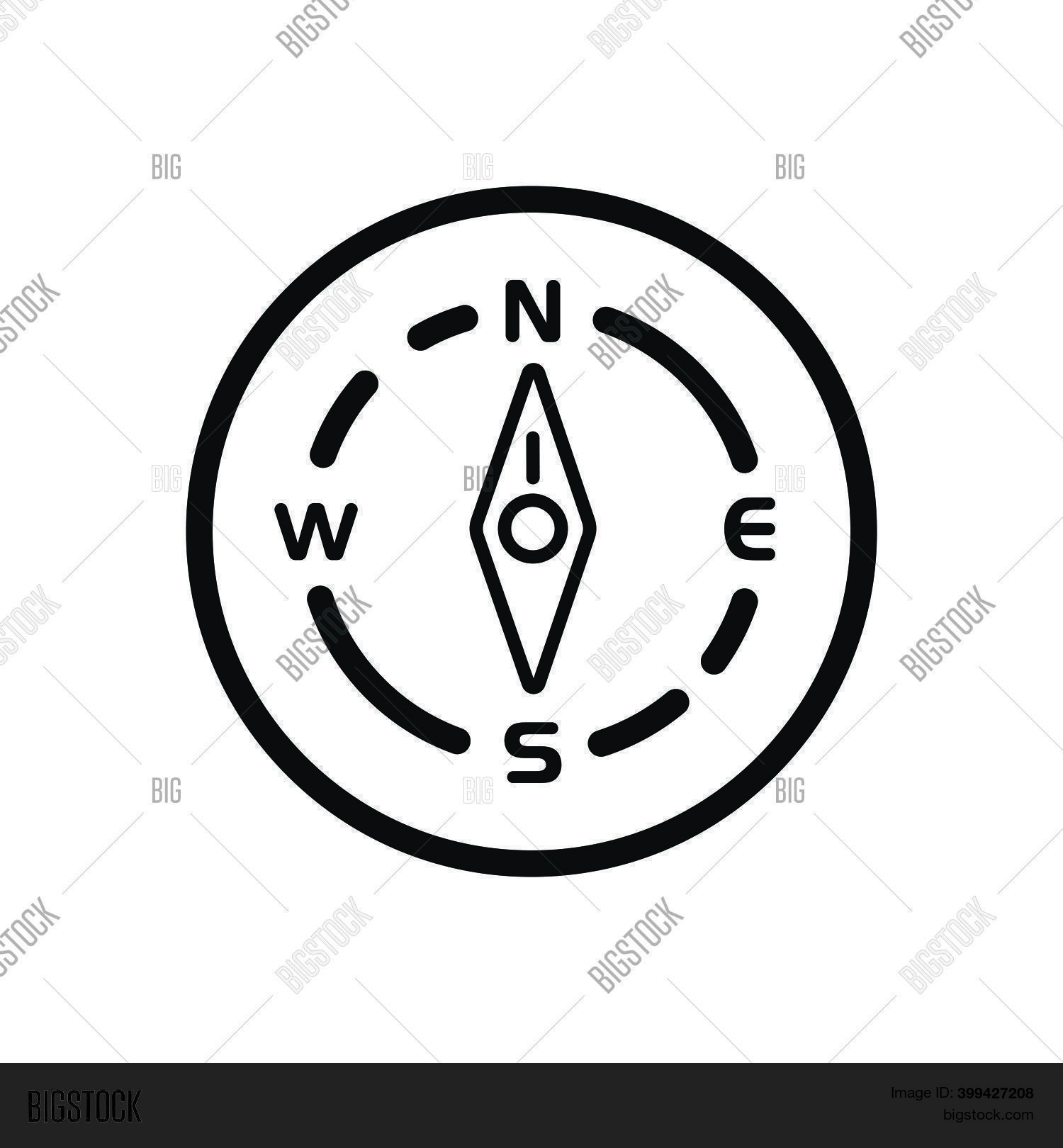 Compass. North Vector & Photo (Free Trial) | Bigstock