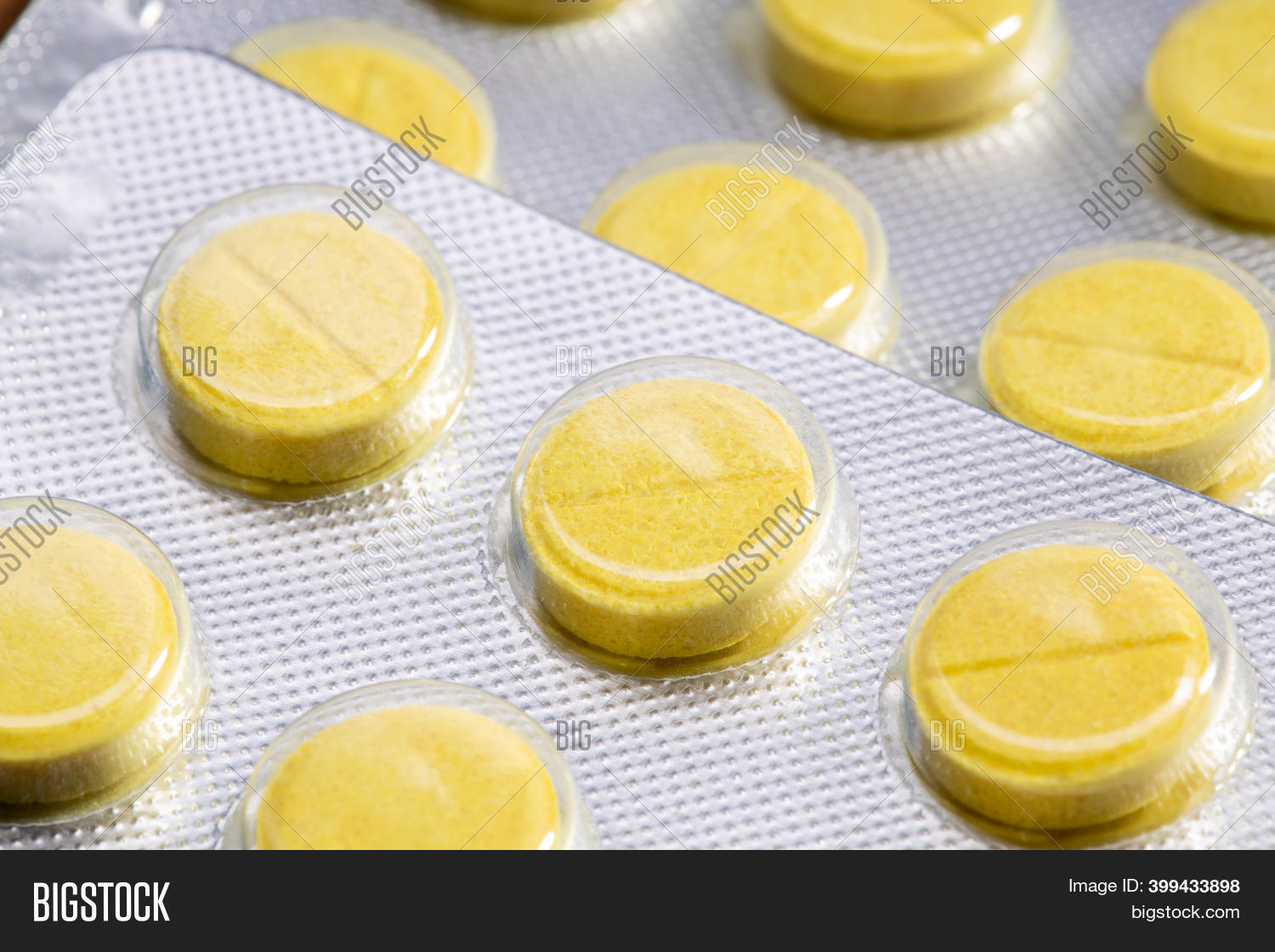 Yellow Tablets Close- Image & Photo (Free Trial) | Bigstock