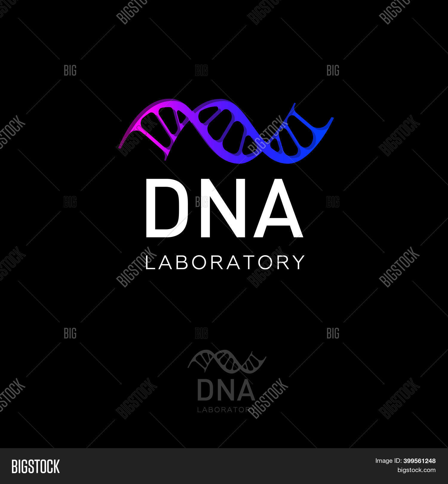 Dna Laboratory Logo. Vector & Photo (Free Trial) | Bigstock