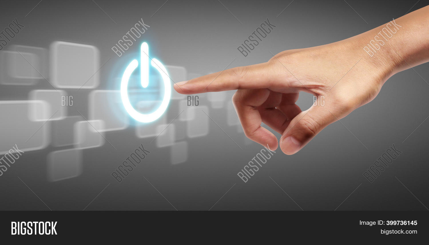Hands Touching Button Image & Photo (Free Trial) | Bigstock