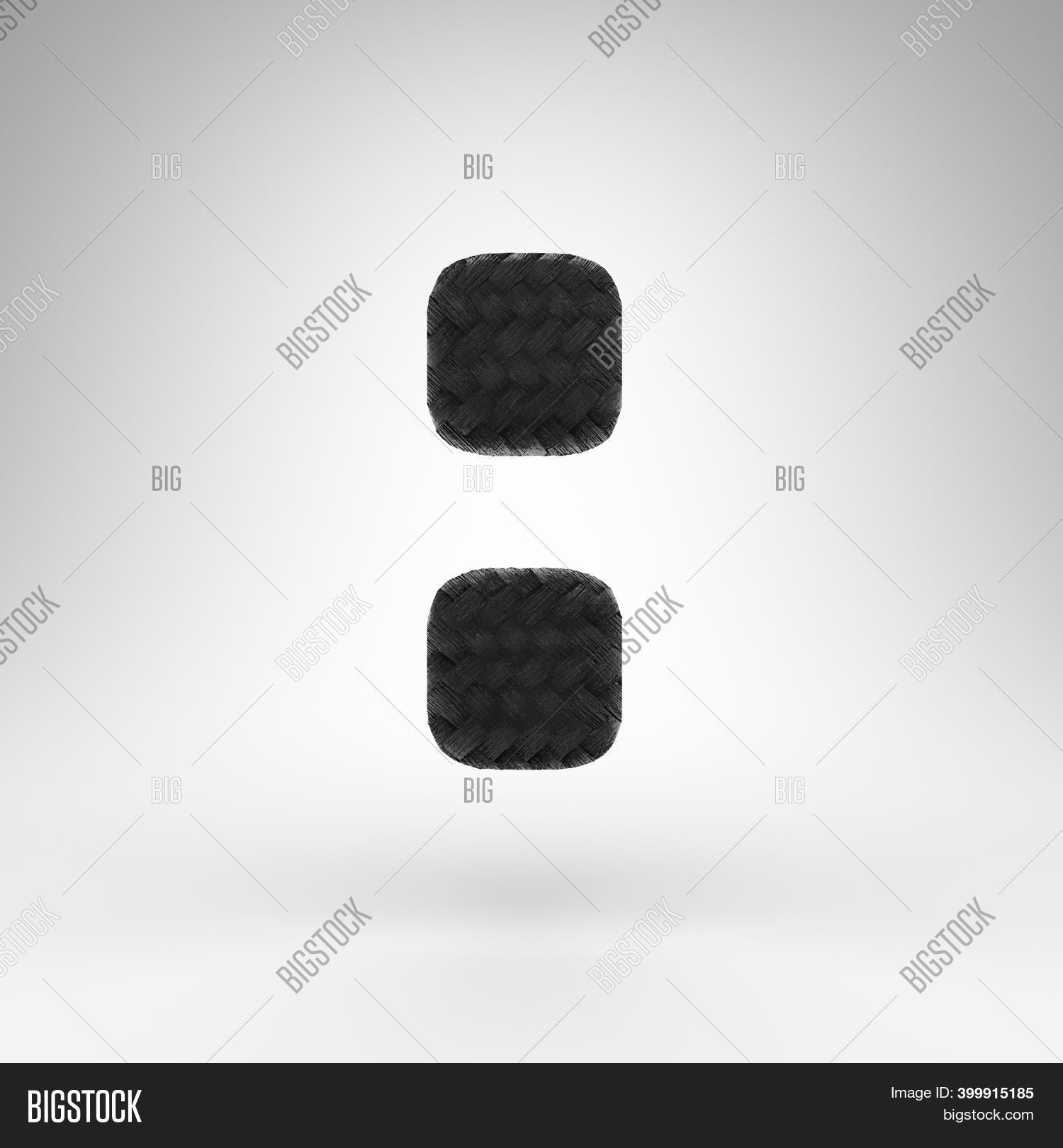 Colon Symbol On White Image & Photo (Free Trial) | Bigstock