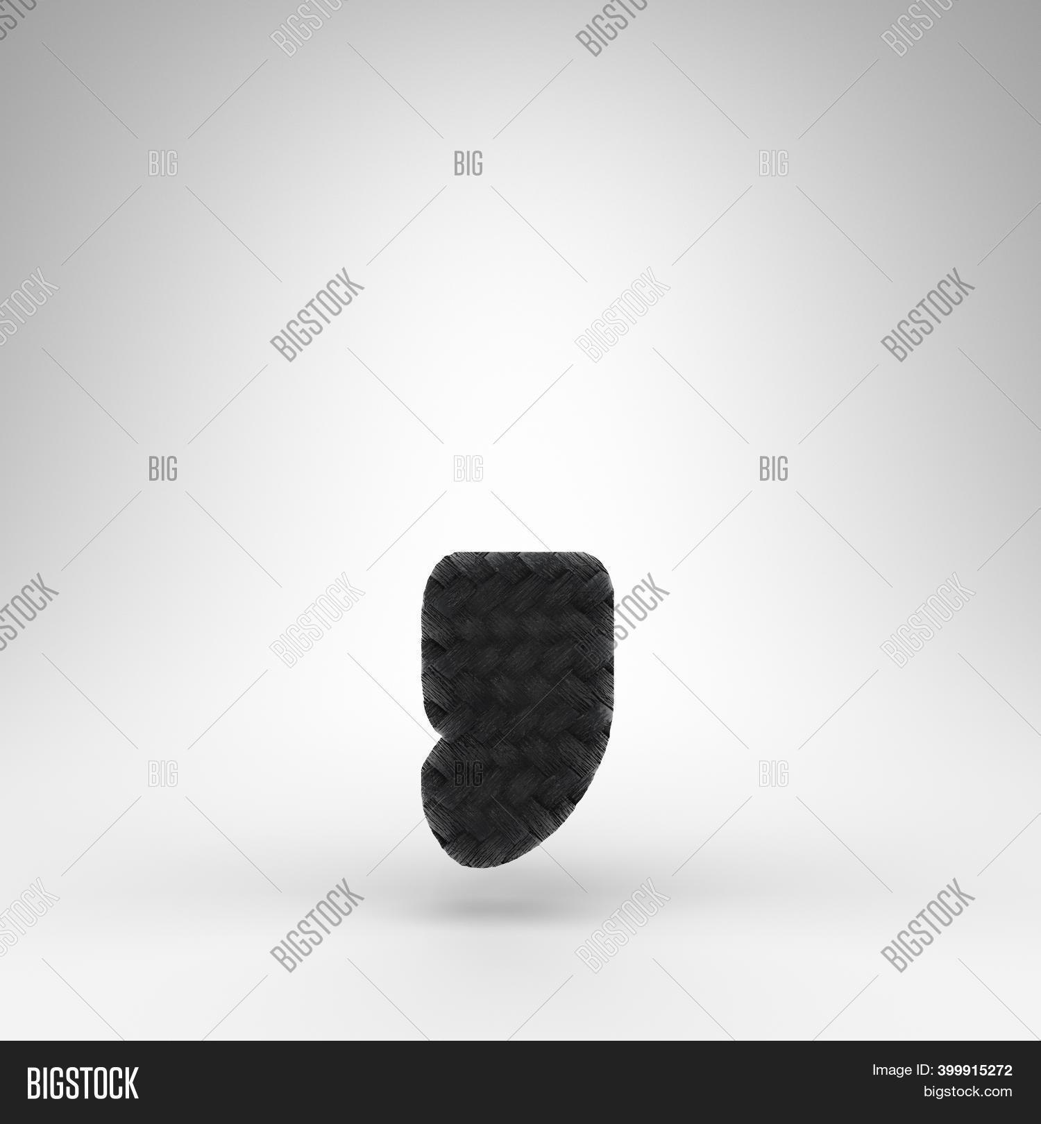 Coma Symbol On White Image & Photo (Free Trial) | Bigstock