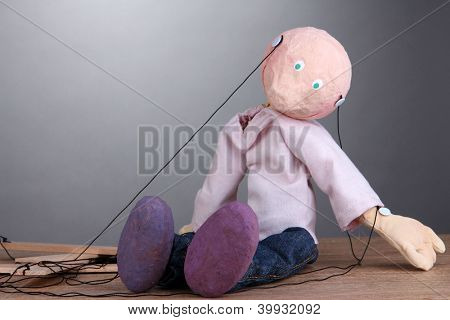 Wooden Puppet Sitting Image & Photo (Free Trial) | Bigstock