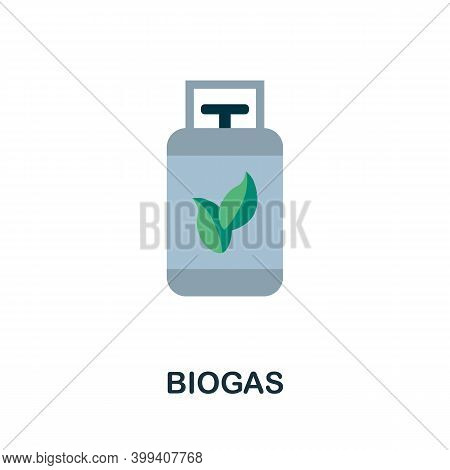 Biogas Flat Icon. Vector & Photo (Free Trial) | Bigstock