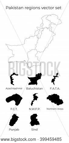 Pakistan Map Shapes Vector & Photo (Free Trial) | Bigstock