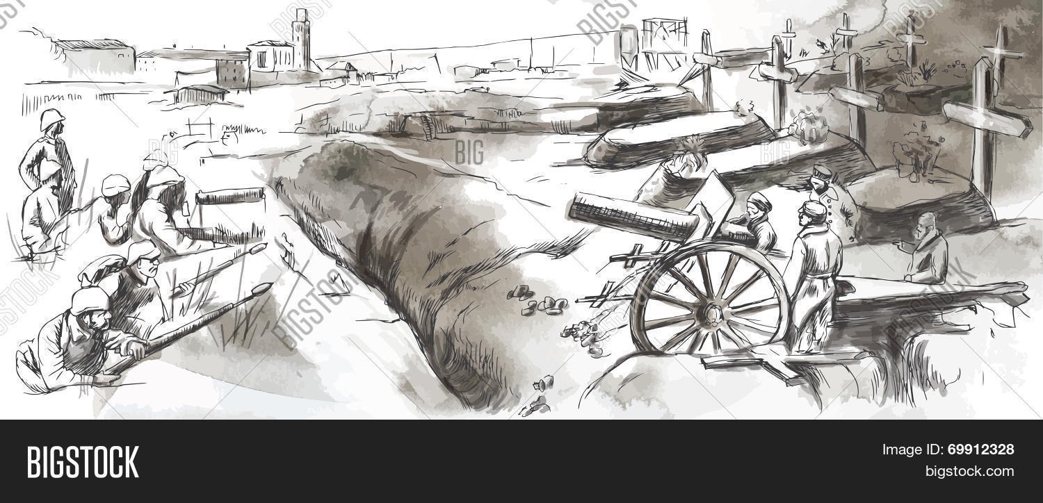 Fighting Trenches - Vector & Photo (Free Trial) | Bigstock
