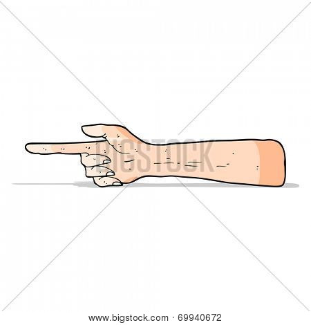 Cartoon Pointing Hand Vector & Photo (Free Trial) | Bigstock