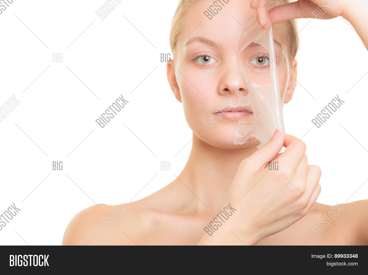 Girl Removing Facial Image & Photo (Free Trial) | Bigstock