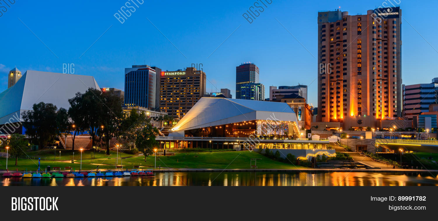 Adelaide City Night Image & Photo (Free Trial) | Bigstock