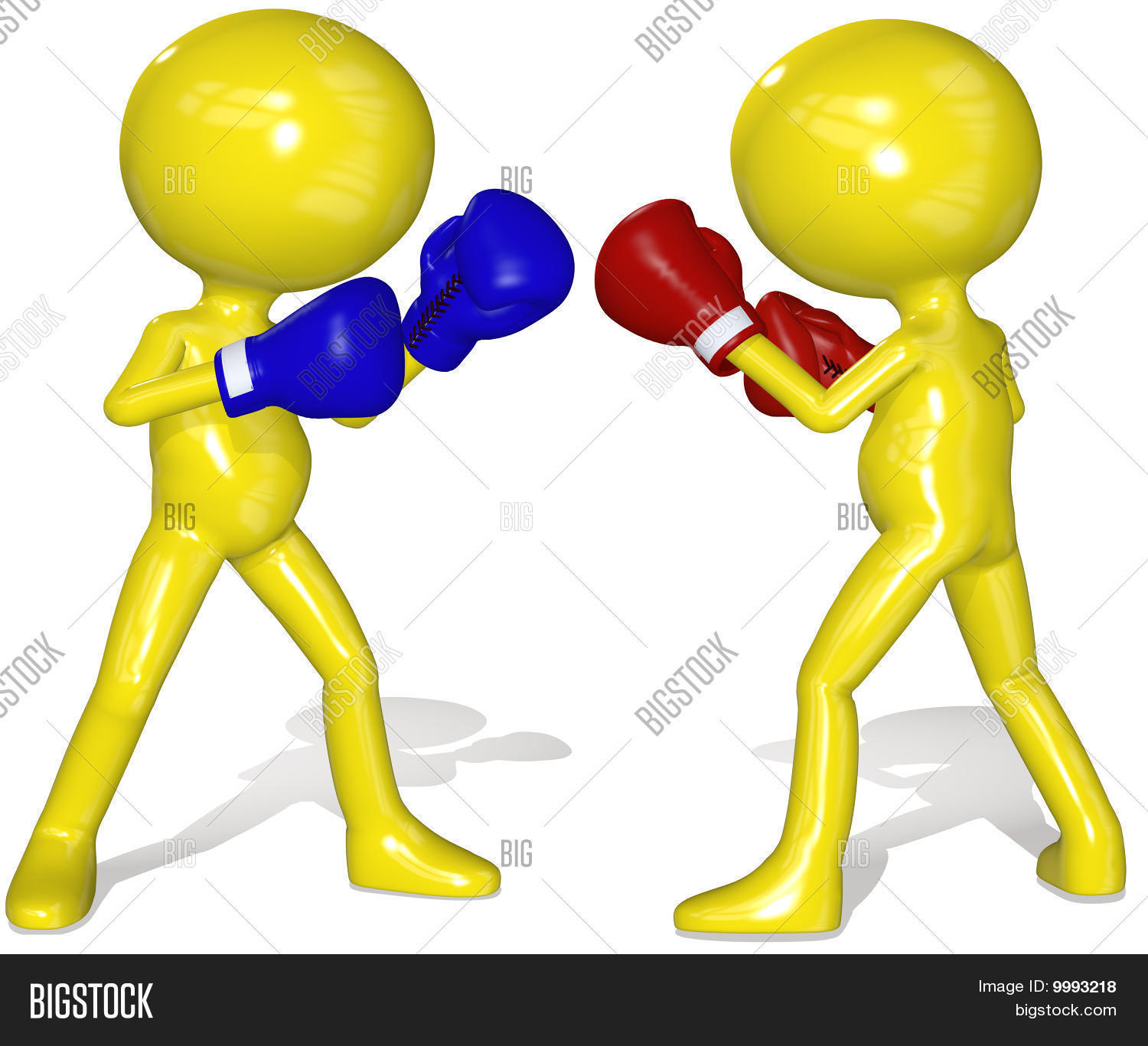 Fighters Red Blue Image & Photo (Free Trial) | Bigstock
