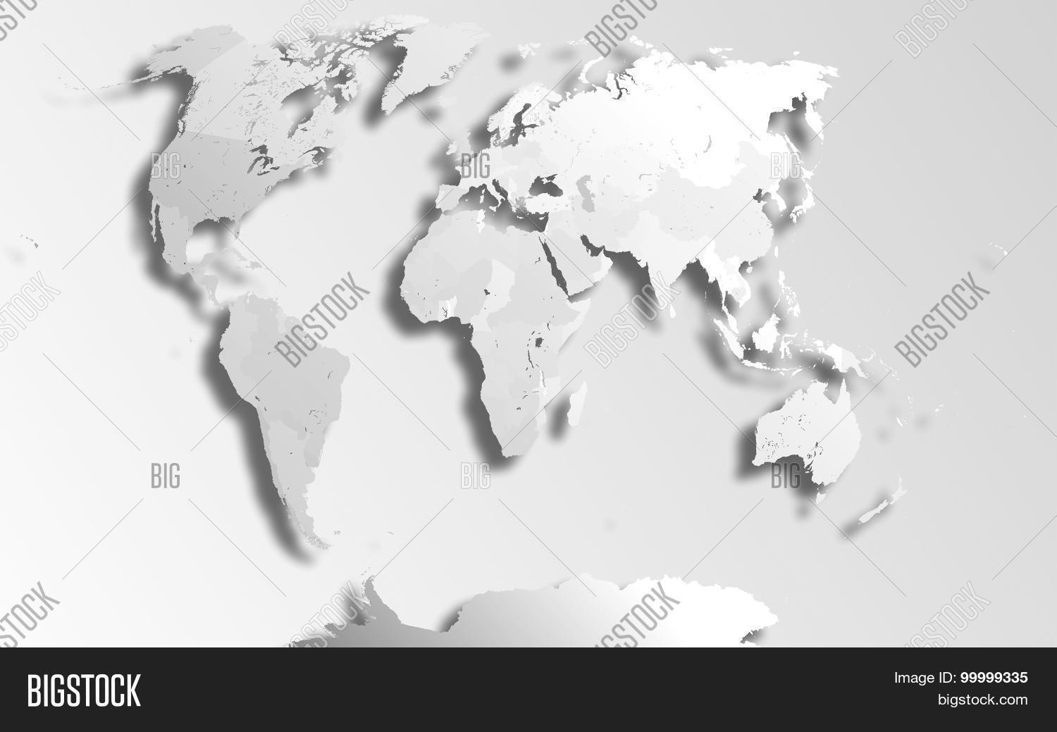 Political Map World Image & Photo (Free Trial) | Bigstock