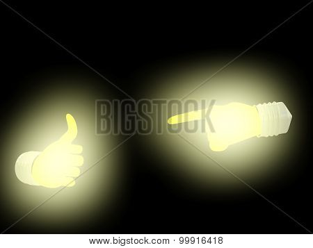 Lightbulb Pointing Image & Photo (Free Trial) | Bigstock