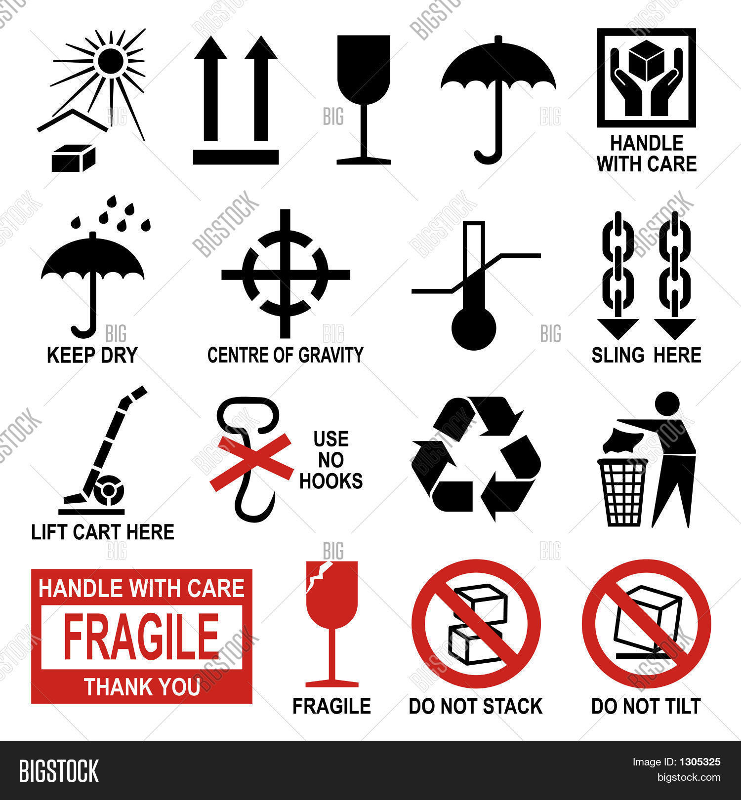 Packing Shipping Symbols Image & Photo | Bigstock