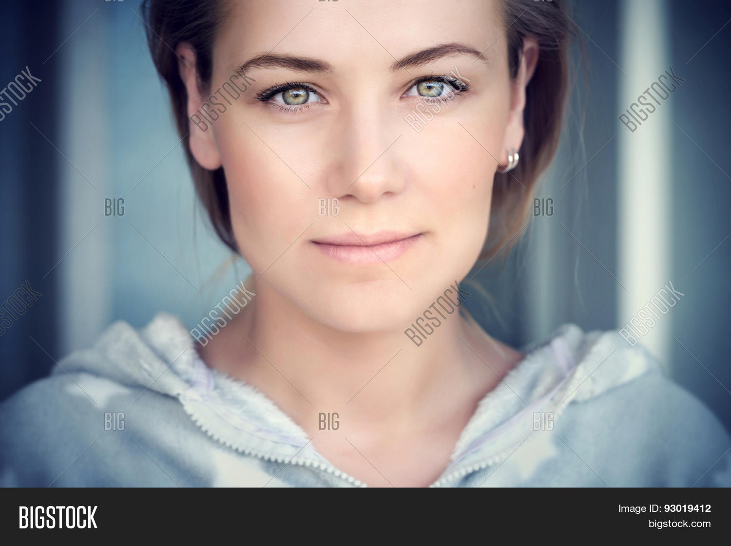 Natural portrait of a beautiful woman, authentic beauty of Caucasian ...