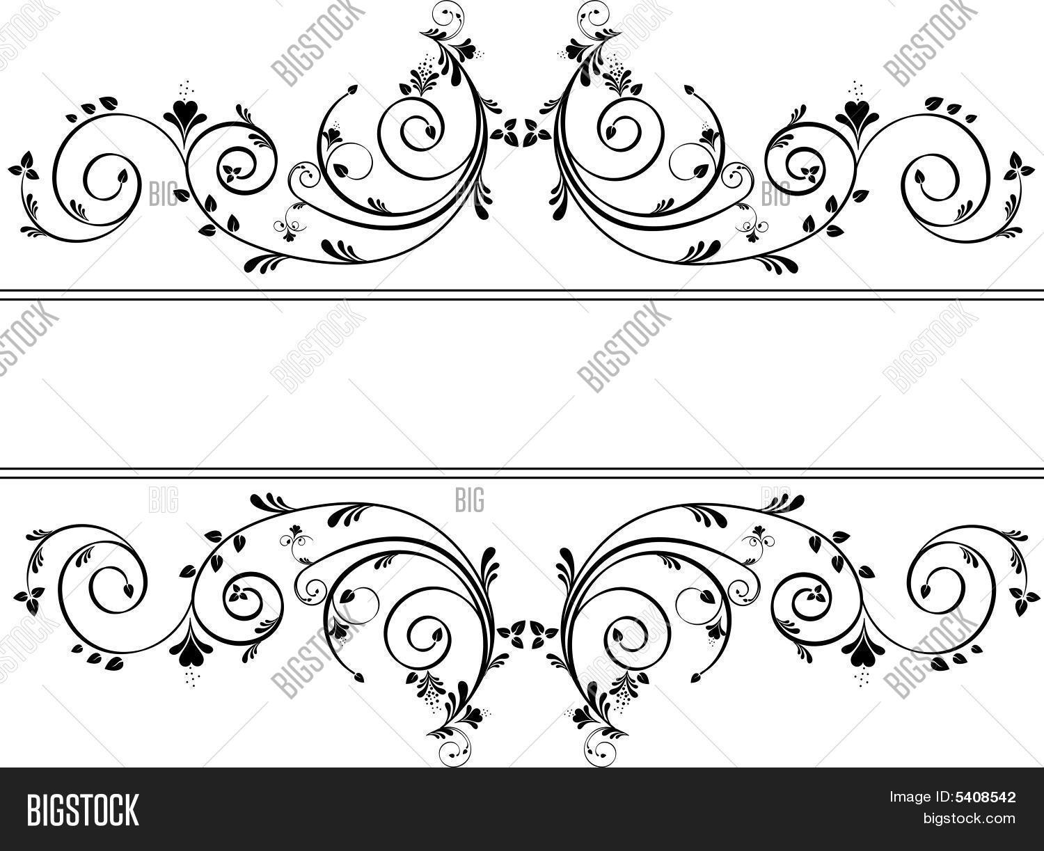 Decorative Swirls Vector & Photo | Bigstock