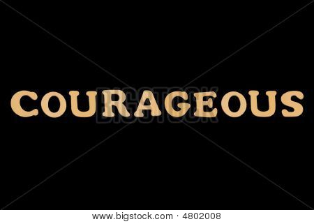 Wooden Word Courageous Stock Photo & Stock Images | Bigstock