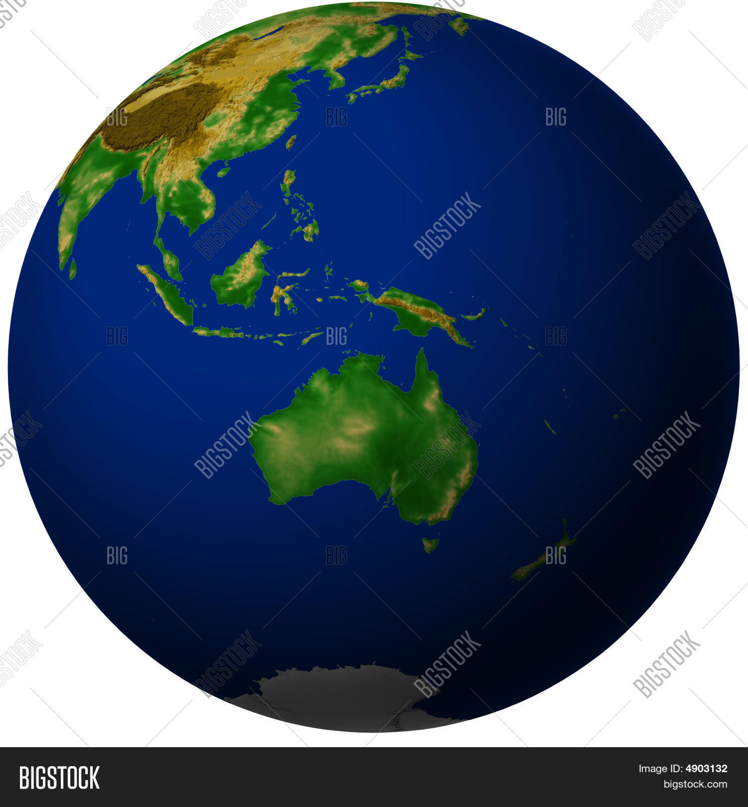 Globe With Australia View Stock Photo & Stock Images | Bigstock