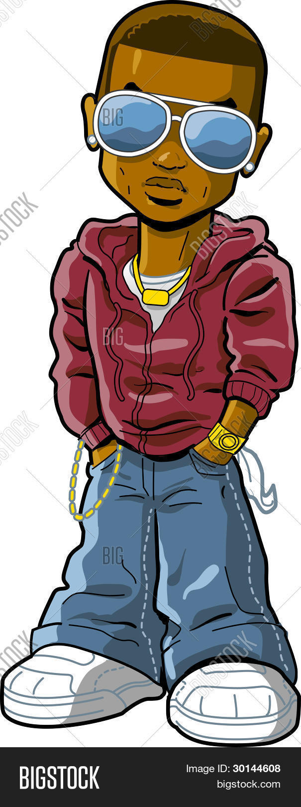 Cartoon Urban Ethnic Hiphop Rapper Vector & Photo | Bigstock