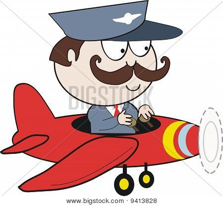 Pilot cartoon Stock Vector & Stock Photos | Bigstock