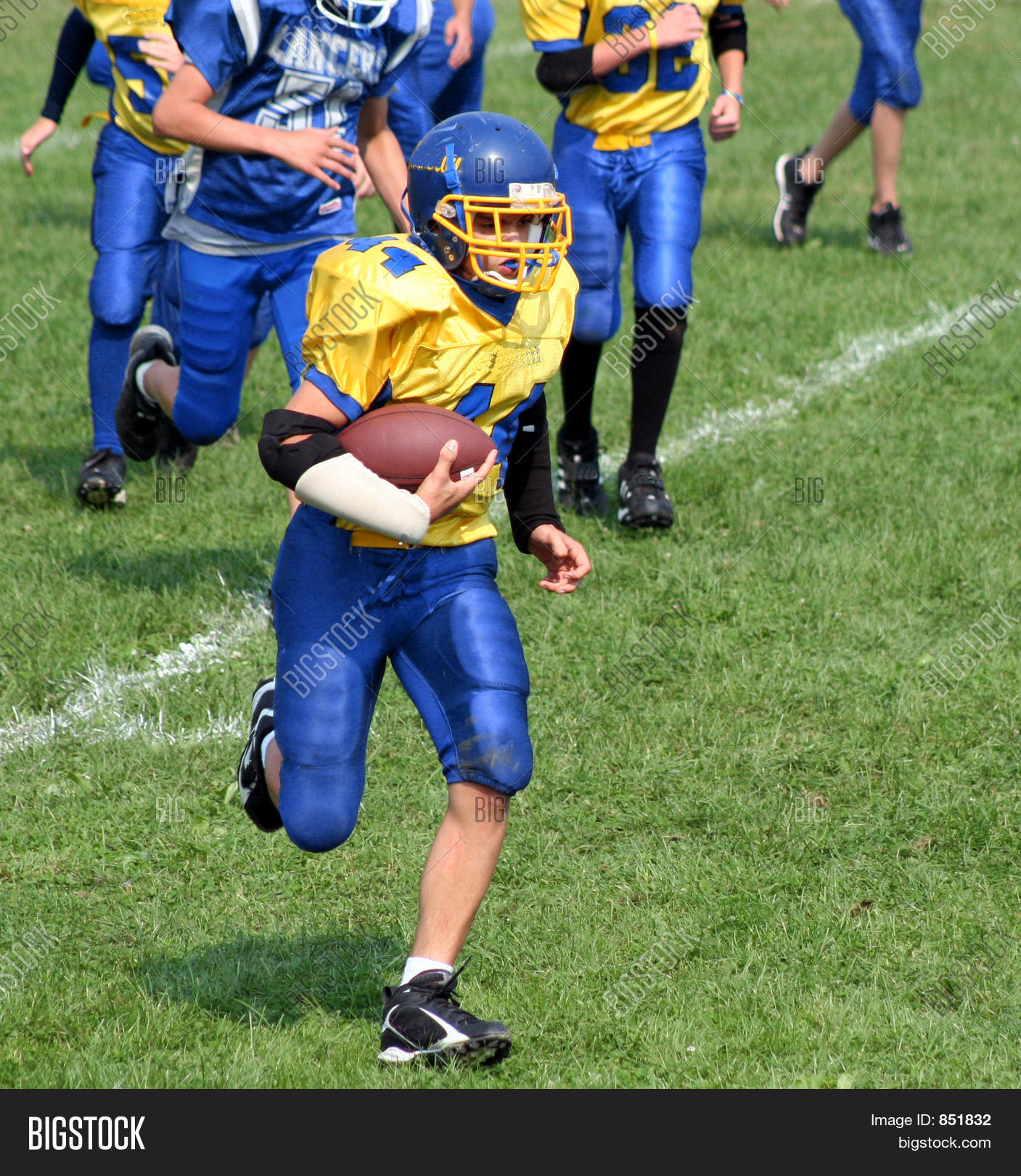 Running for the Touchdown 2 Stock Photo & Stock Images | Bigstock