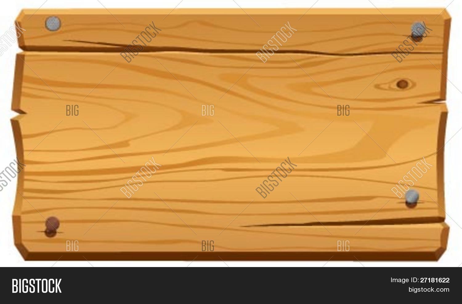 Vector Illustration Wood Frame Vector & Photo | Bigstock