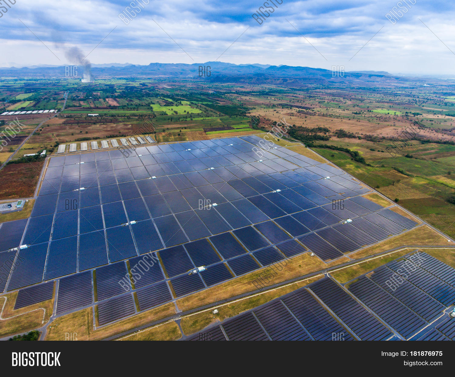 Aerial View Solar Farm , Solar Panels Stock Photo & Stock Images | Bigstock