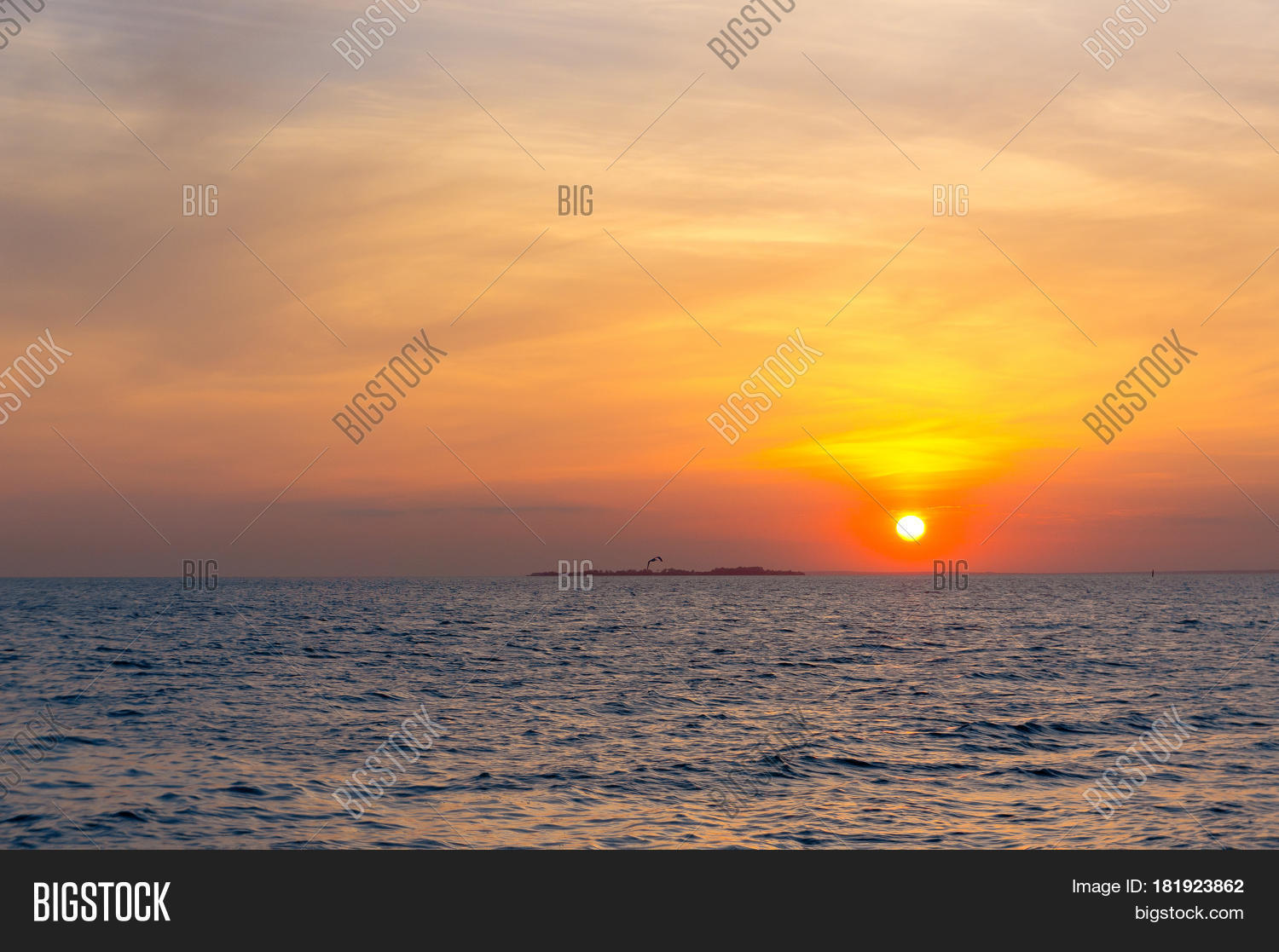Magnificent View Setting into the Sea Stock Photo & Stock Images | Bigstock