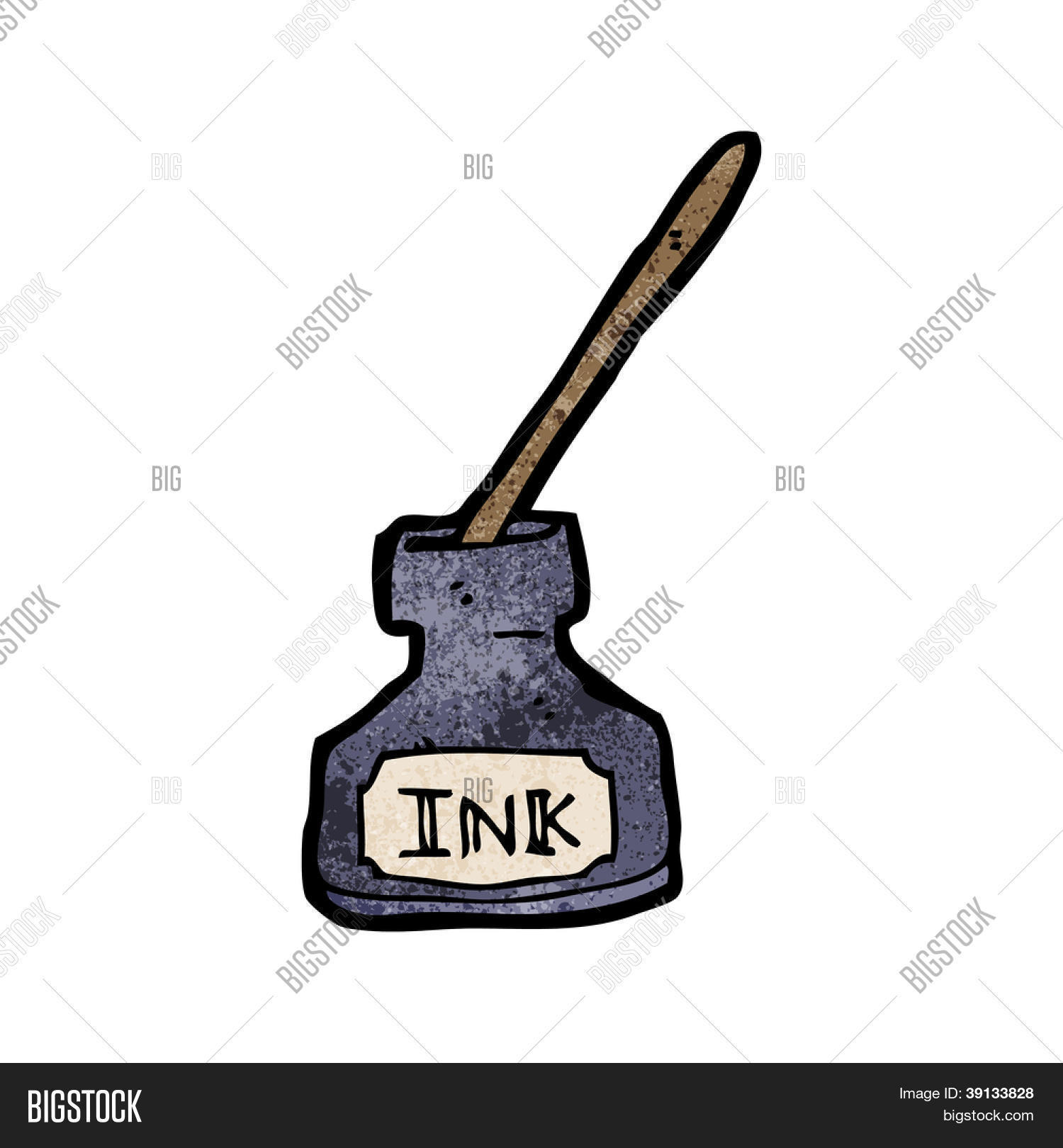 cartoon ink pot Stock Vector & Stock Photos | Bigstock