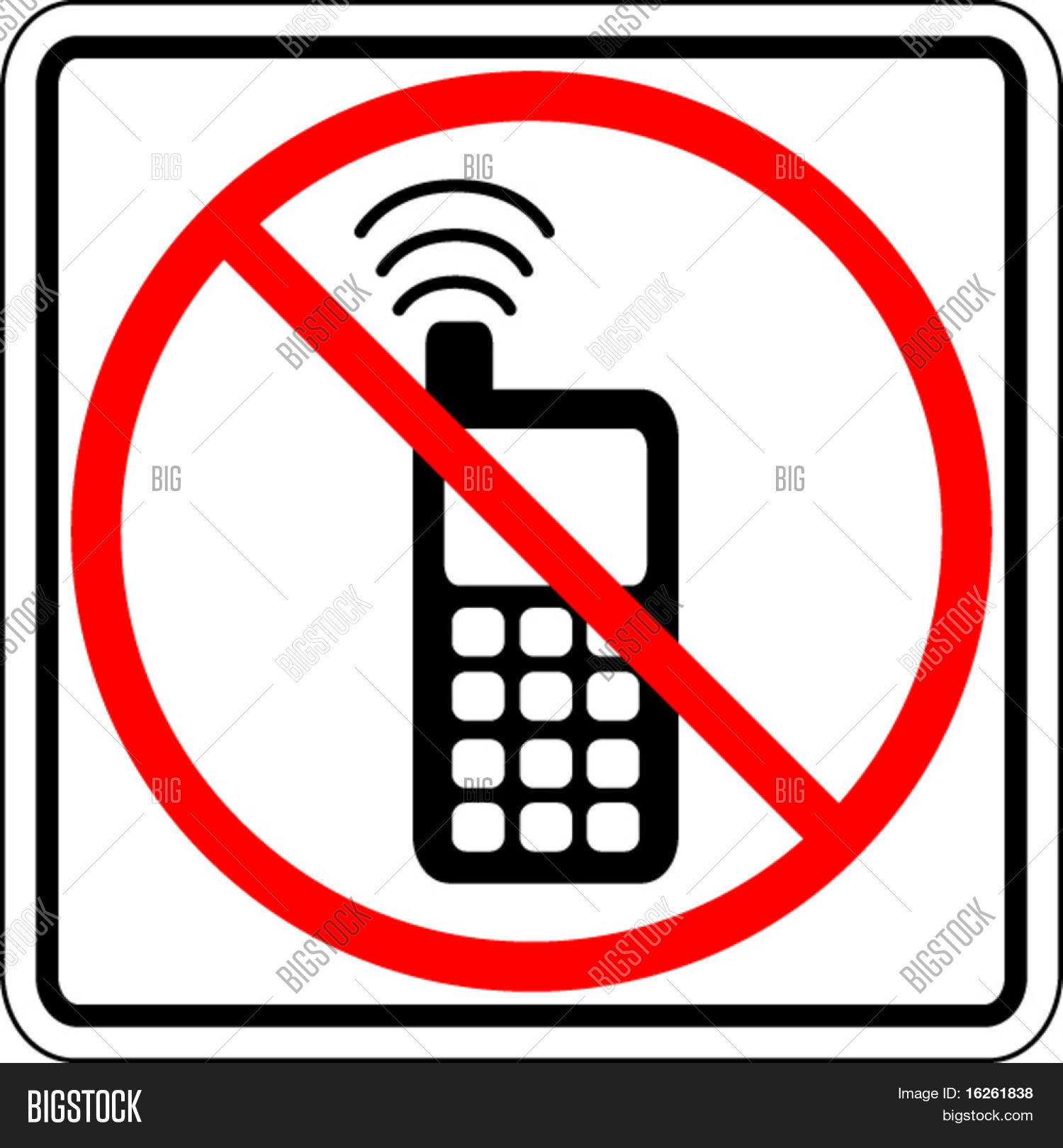 Vectores y fotos en stock de signo de uso prohibido de teléfono celular ...