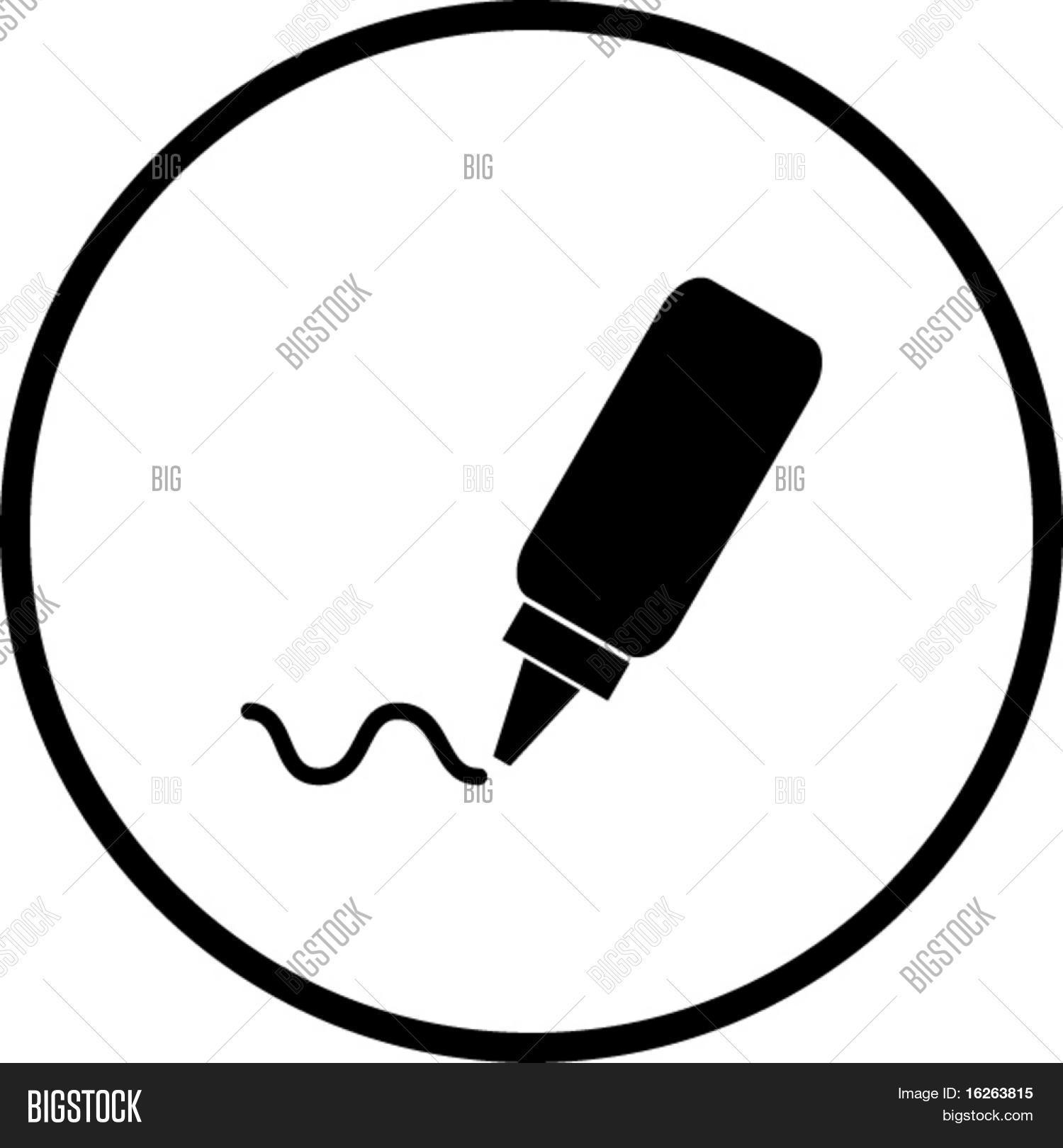 Glue Symbol Vector & Photo | Bigstock