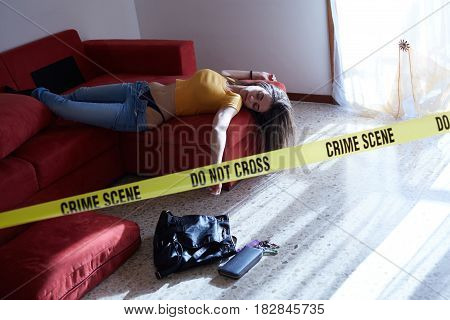 Crime Scene Simulation, Young Girl Image & Photo | Bigstock