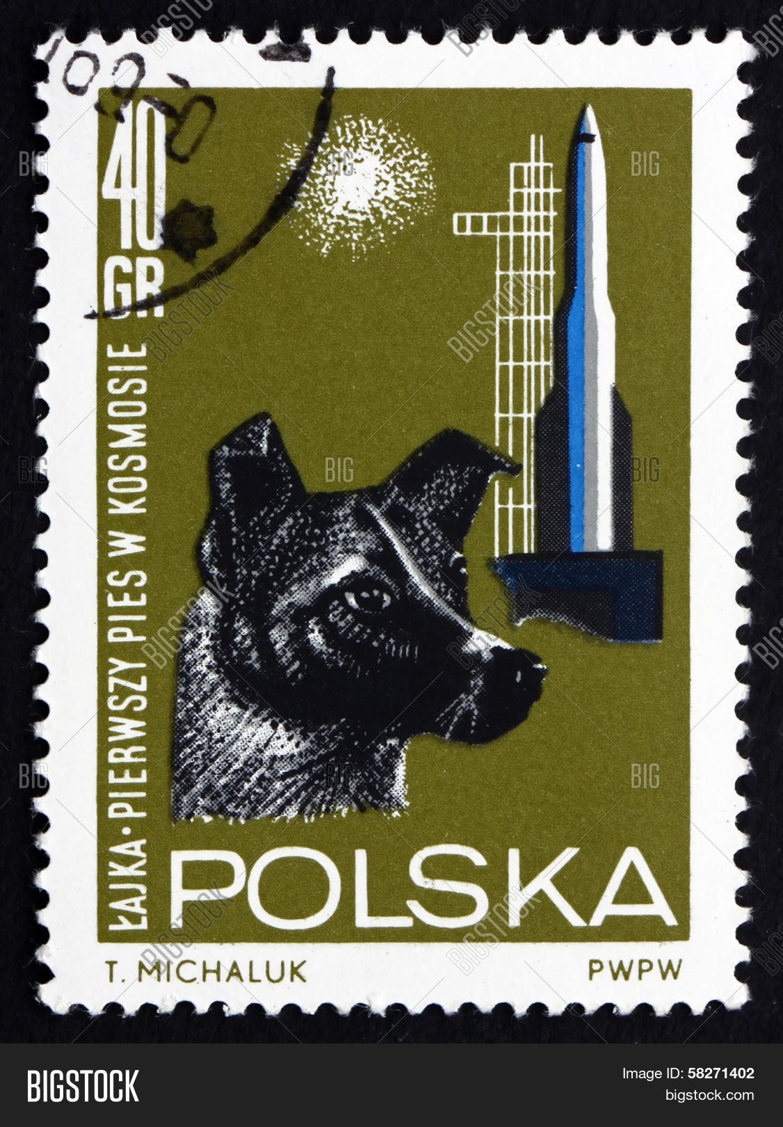 Laika Stamp