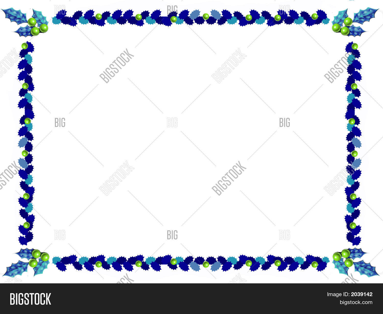 Blue Christmas Border Stock Photo & Stock Images | Bigstock