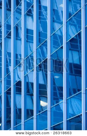 blue building abstract detail windows - Stock Image - Everypixel
