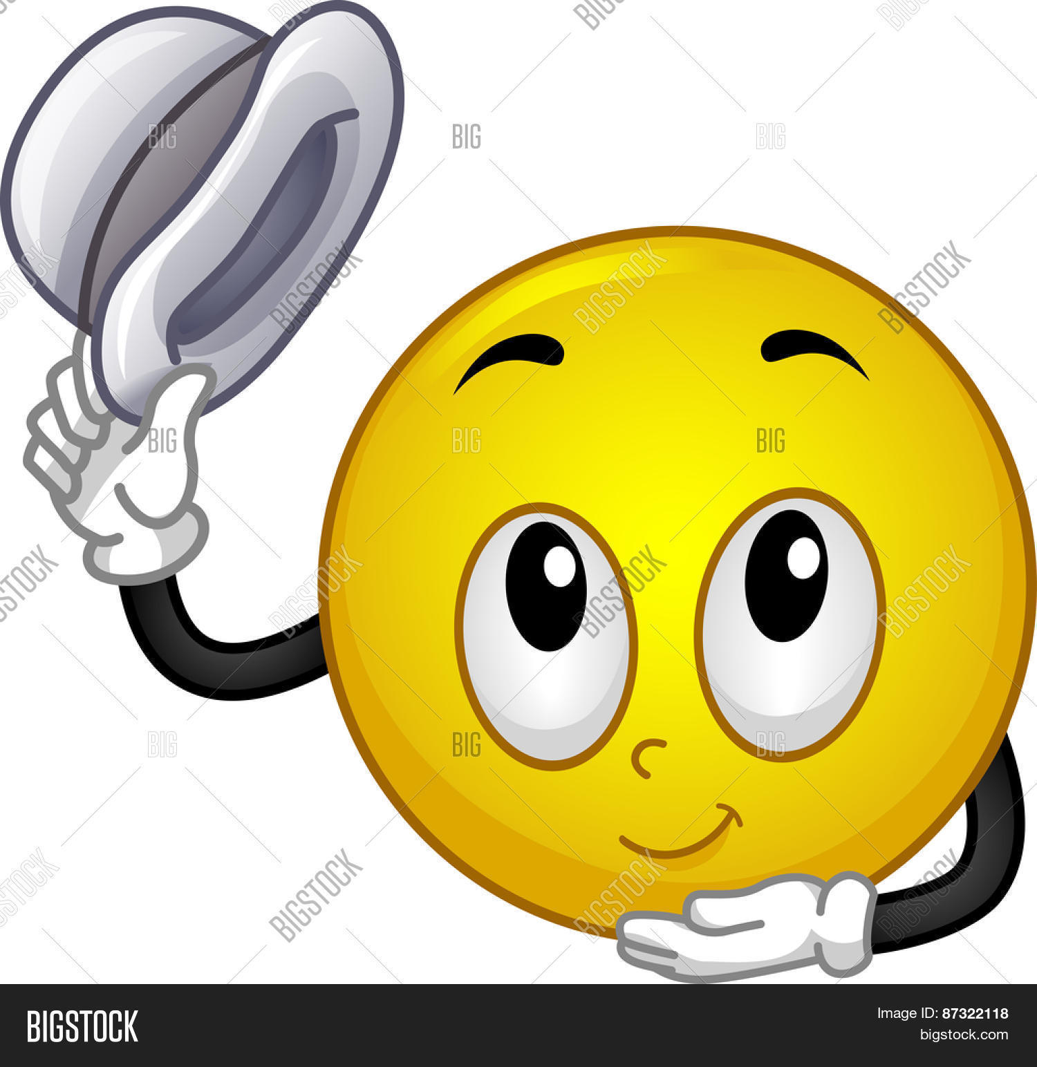 Mascot Illustration Smiley Vector & Photo | Bigstock