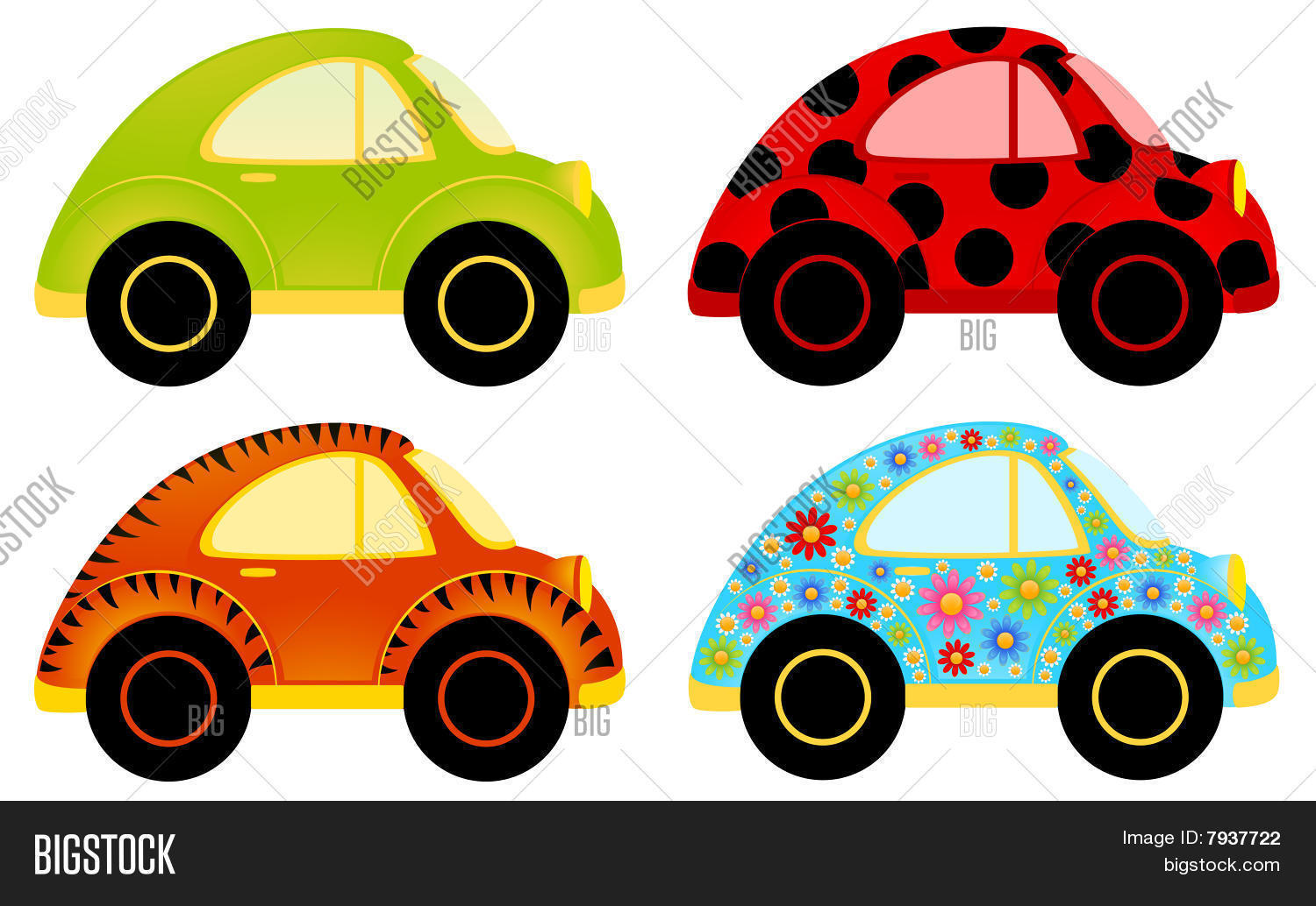 Cartoon Little Car Image & Photo | Bigstock