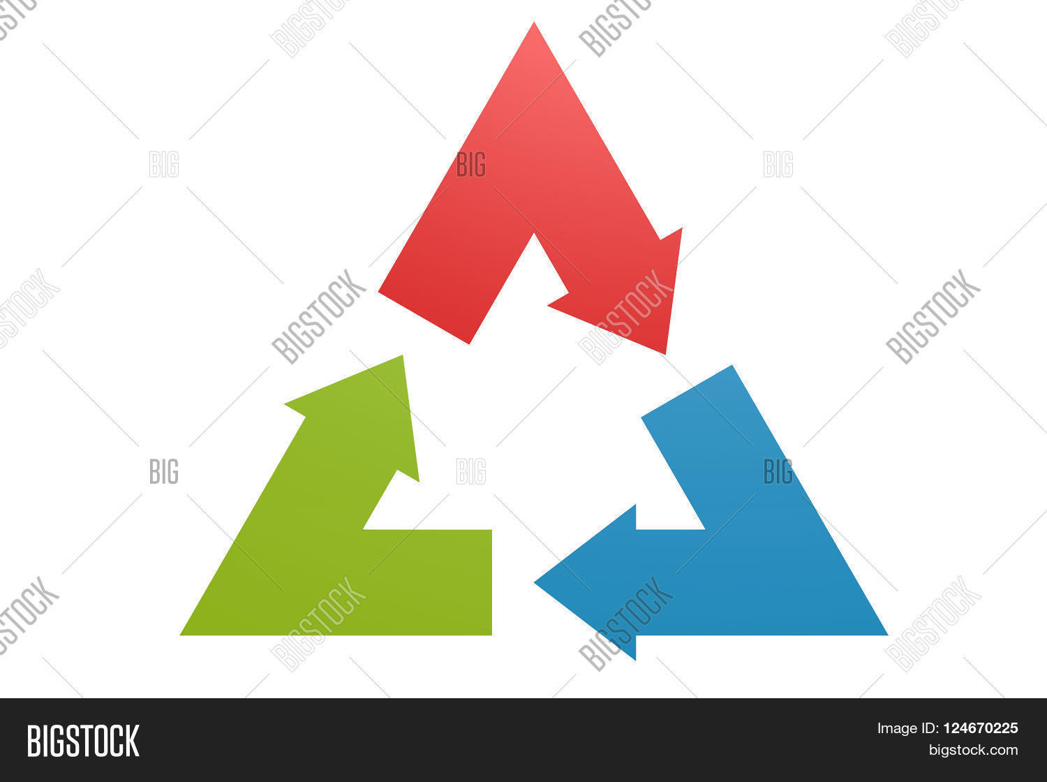 Triangle Arrow Image, 3D Rendering Image & Photo | Bigstock