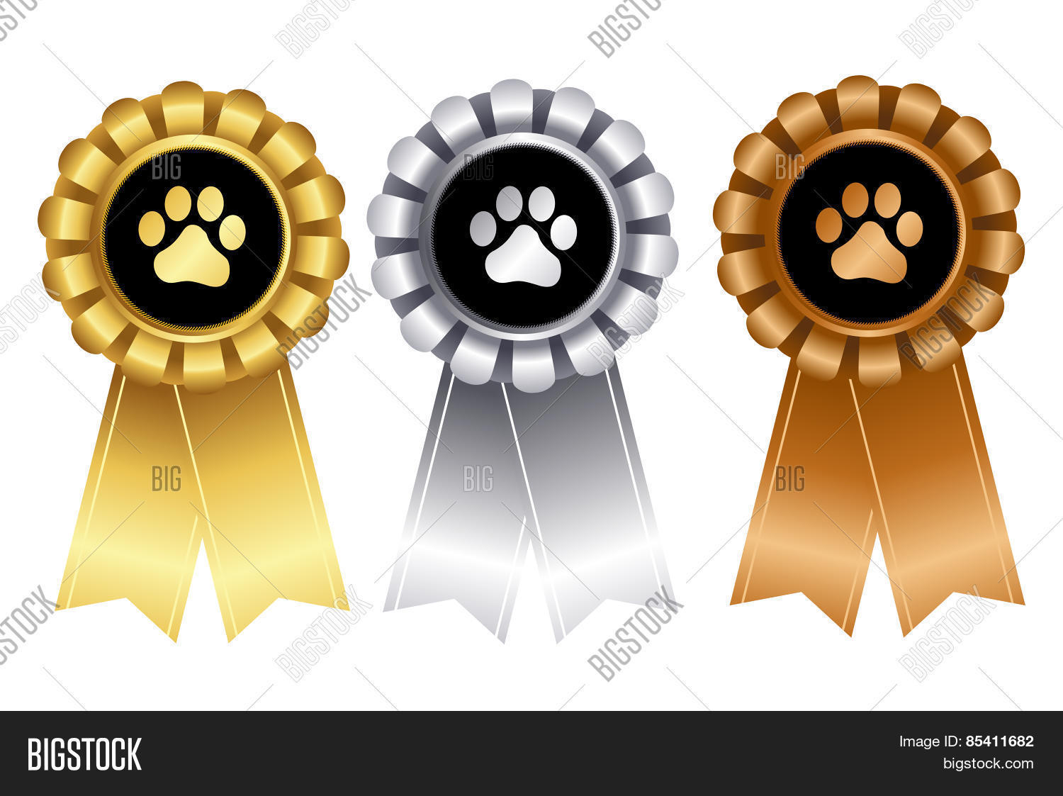 Dog Show Winner Ribbon Rosette Stock Photo & Stock Images | Bigstock