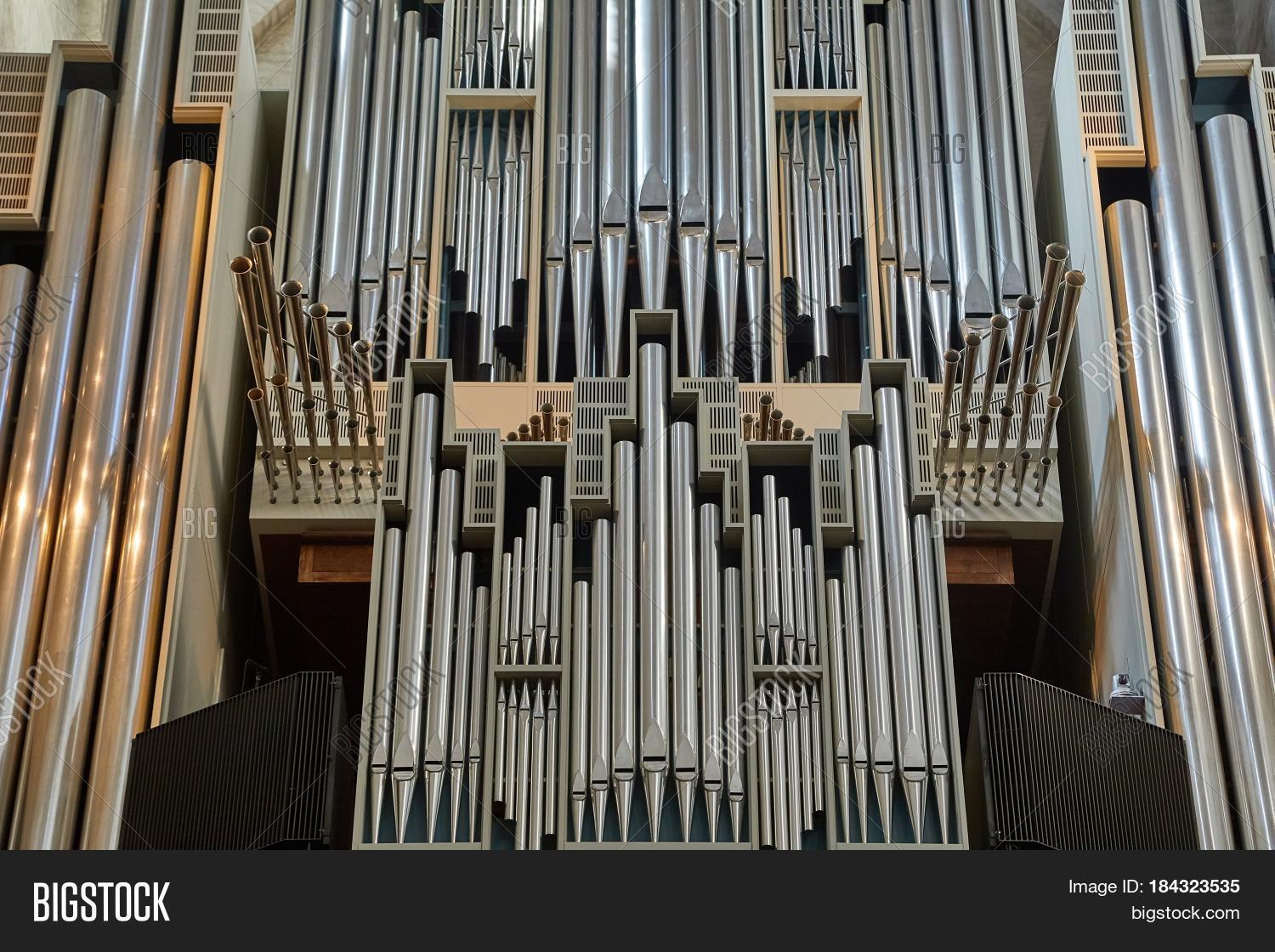Huge Church Organ Many Pipes Image & Photo | Bigstock