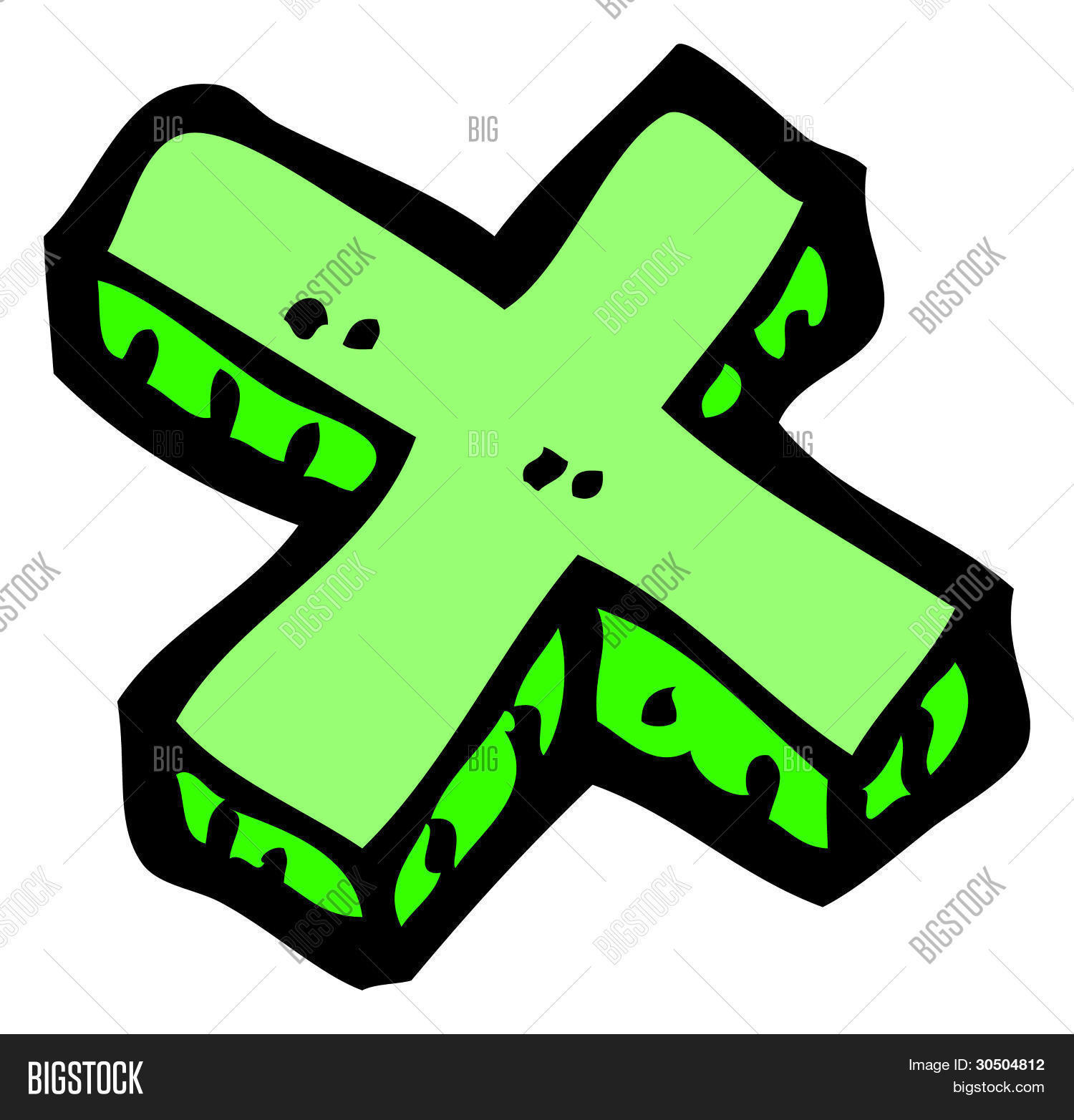 Multiplication Sign Cartoon Image & Photo | Bigstock