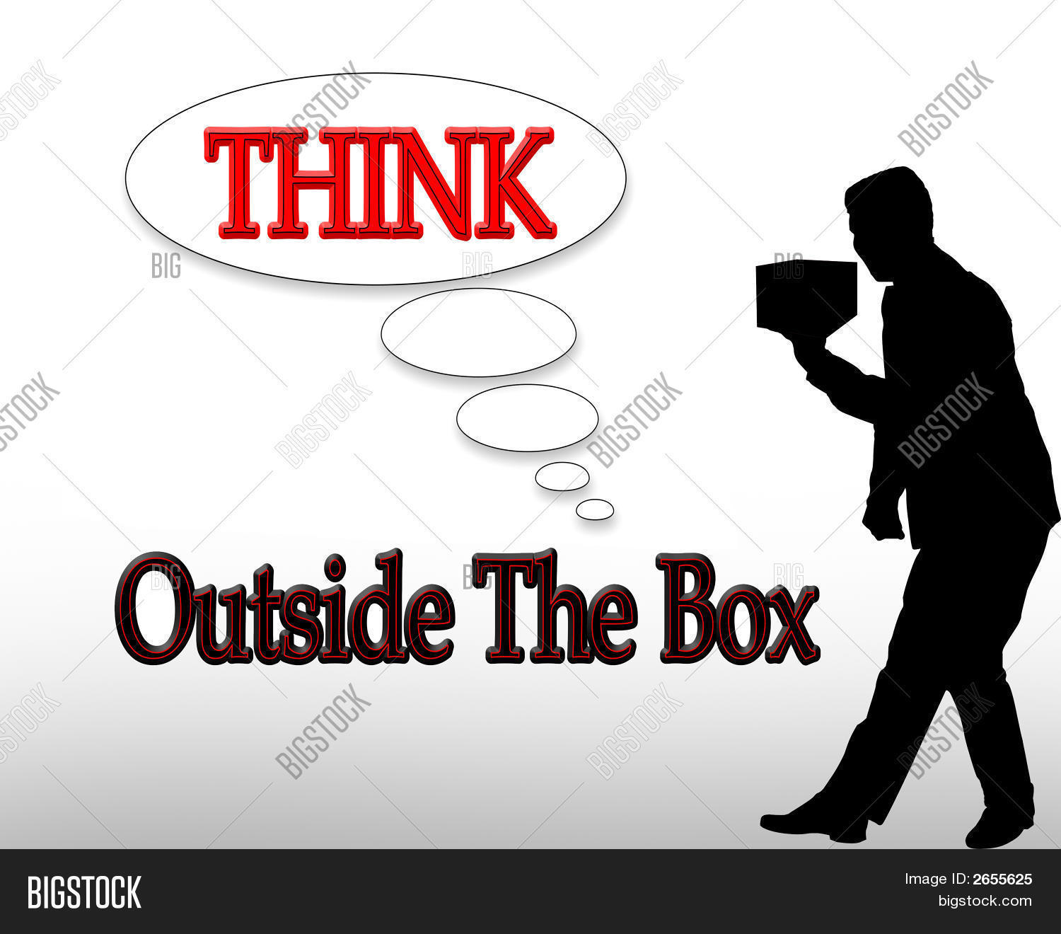 Business Slogan Think Outside The Box Stock Photo & Stock Images | Bigstock