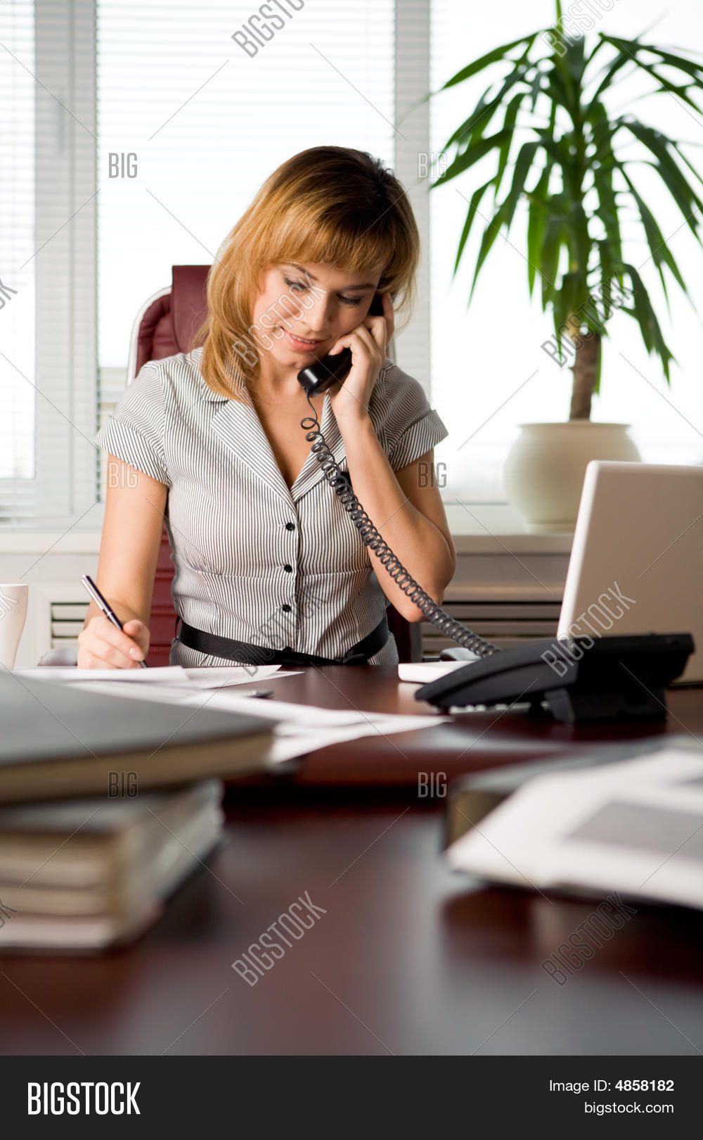 Secretary At Work Stock Photo & Stock Images | Bigstock