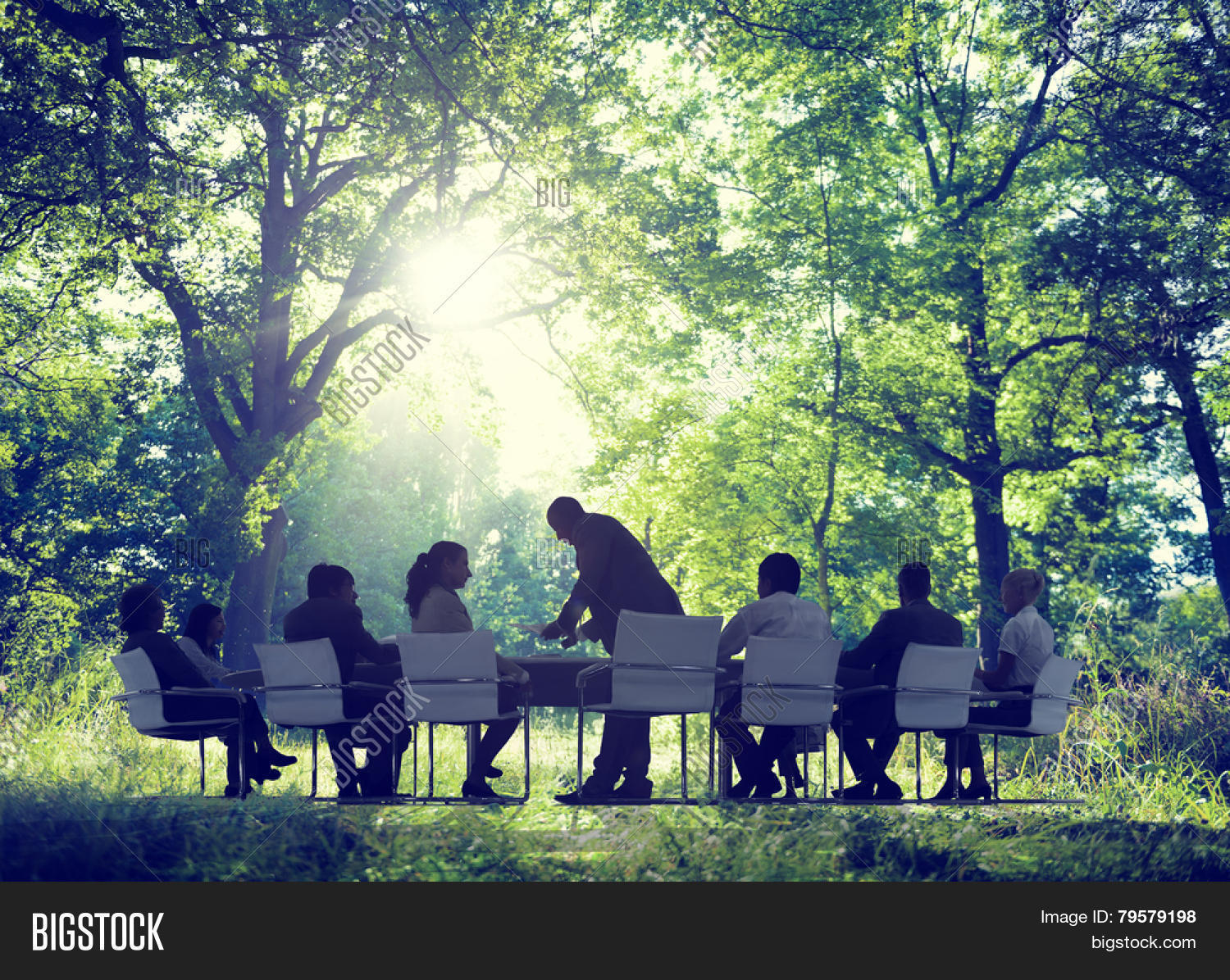 Business People Nature Conference Environmemt Conservation Stock Photo ...