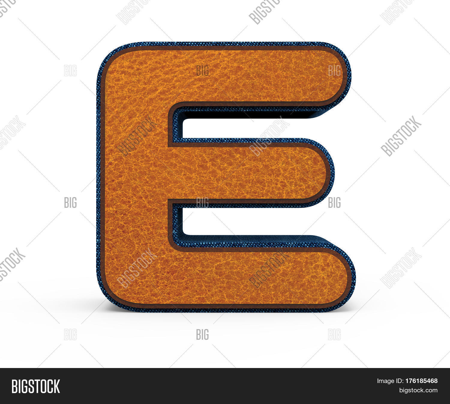 Brown Letter E Image & Photo | Bigstock